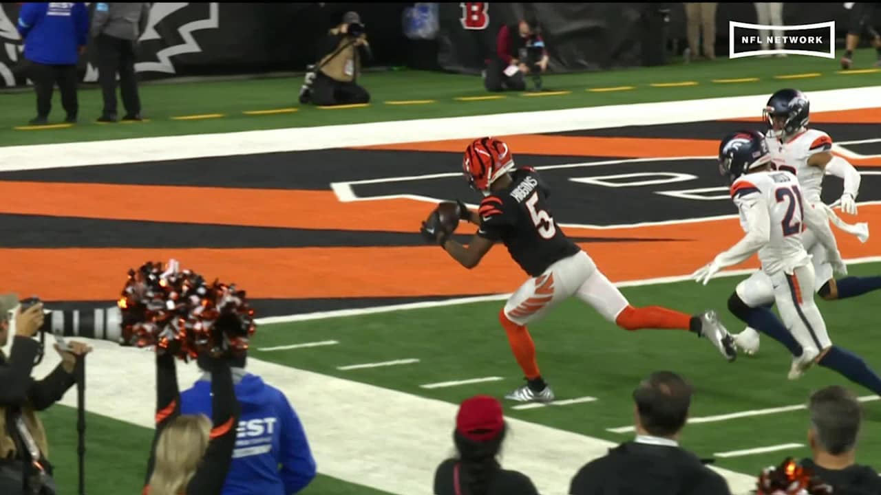 Cincinnati Bengals wide receiver Tee Higgins shows immaculate toe-drag ...
