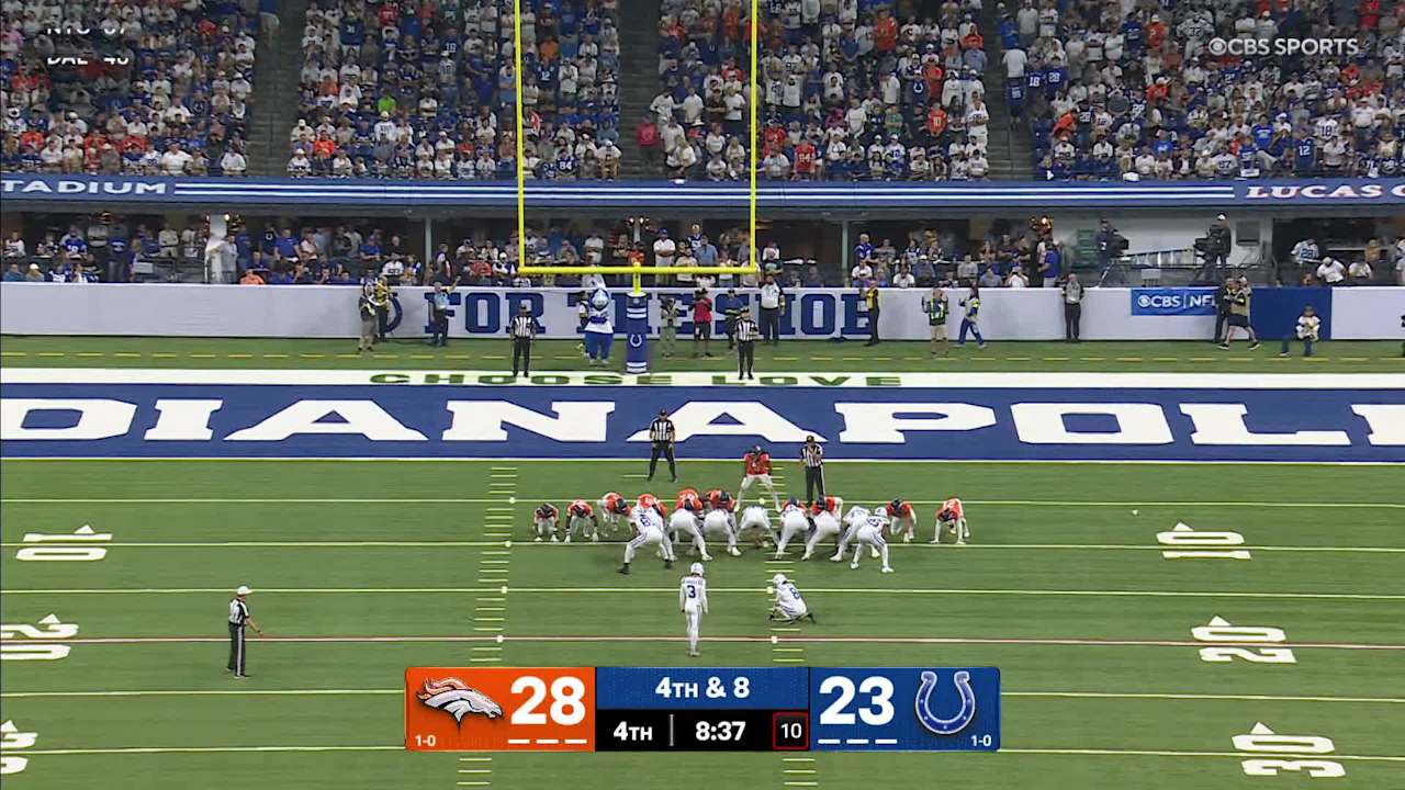 Indianapolis Colts' kicker Spencer Shrader cuts Denver Broncos' lead to ...