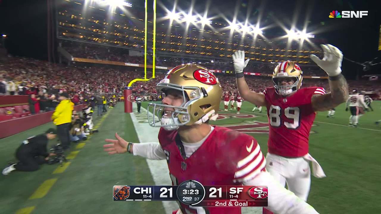 Brock Purdy's second rushing TD of 'SNF' boosts 49ers lead to 27-21 ...