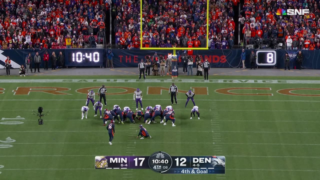 Denver Broncos kicker Will Lutz puts his fifth made field goal through ...