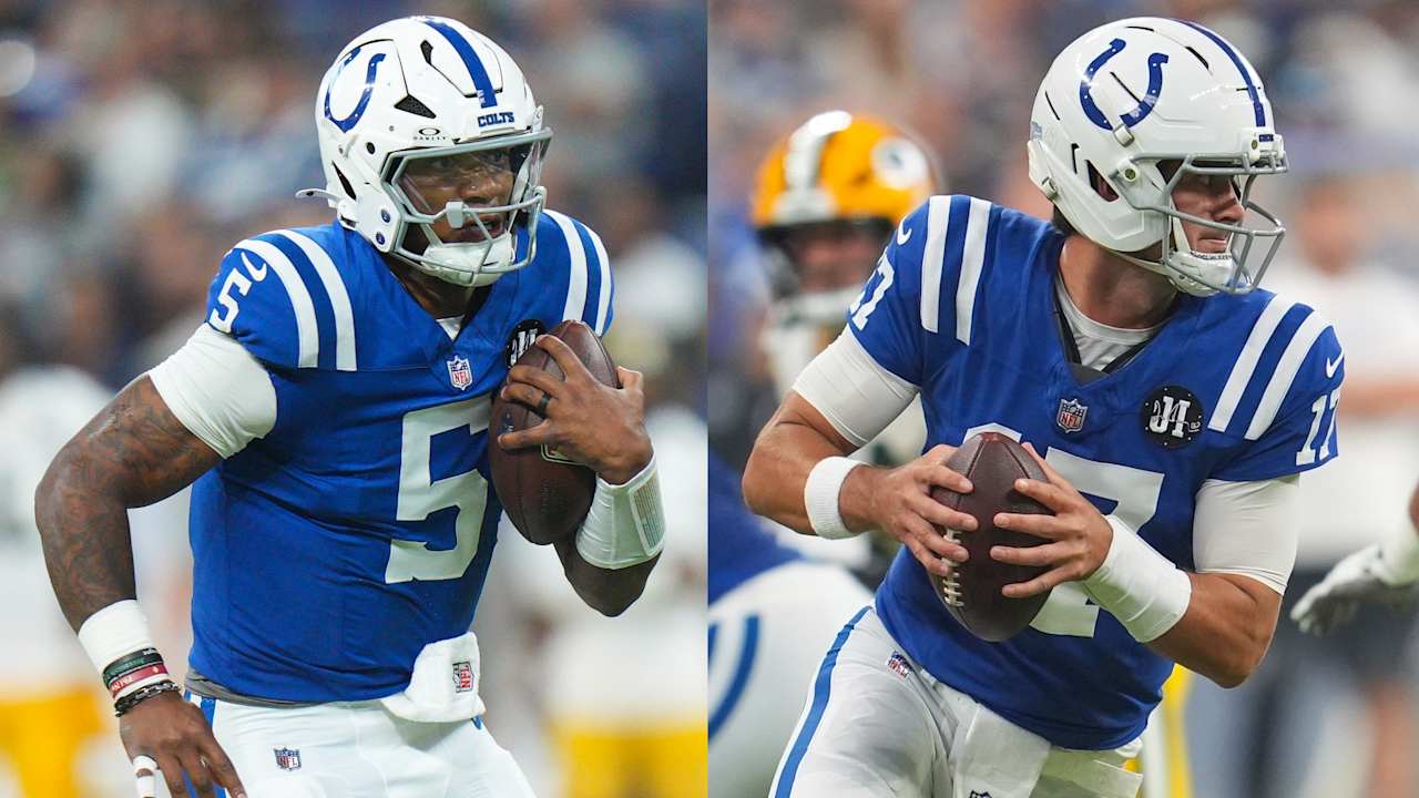 Colts HC Shane Steichen 'very close' to QB1 decision between Anthony ...