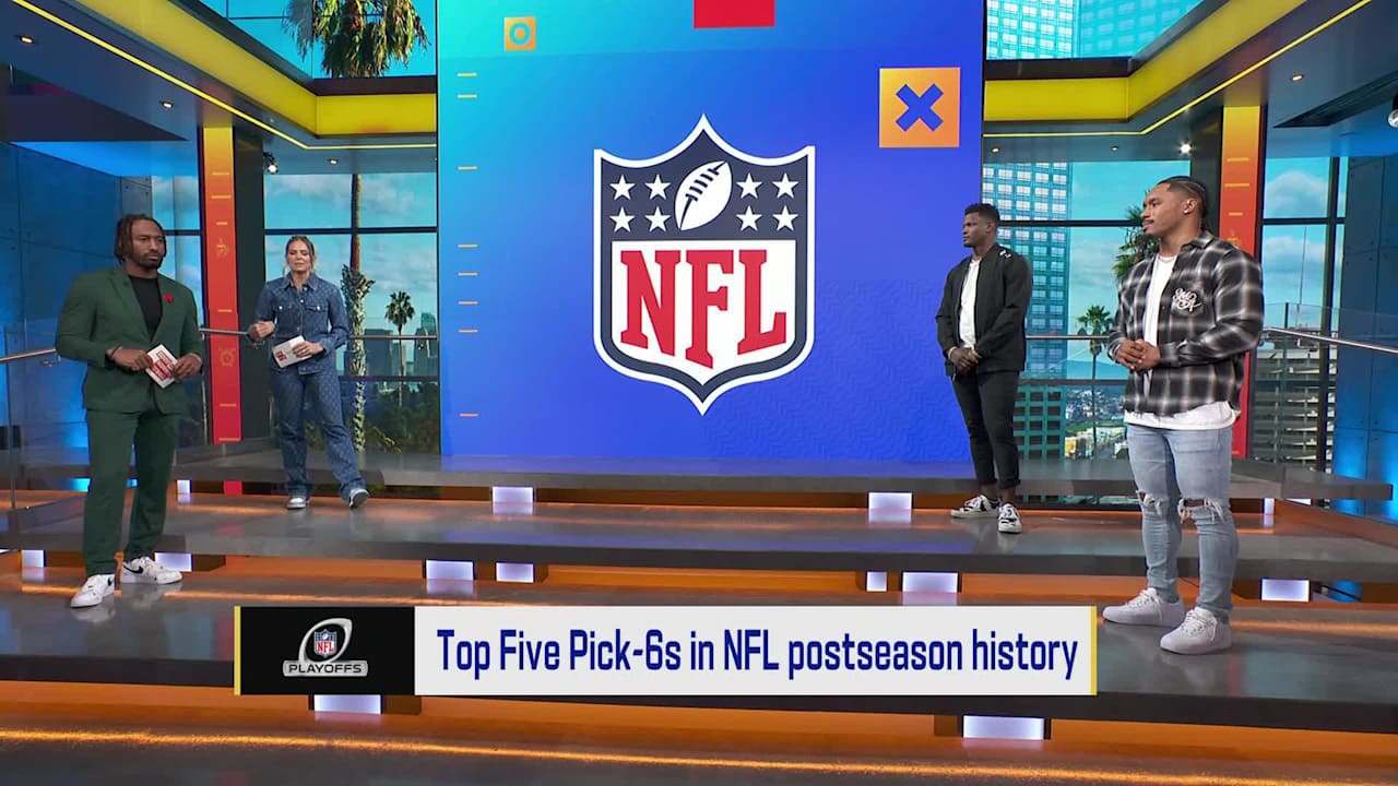 Top 5 pick-sixes in NFL postseason history | 'GMFB'