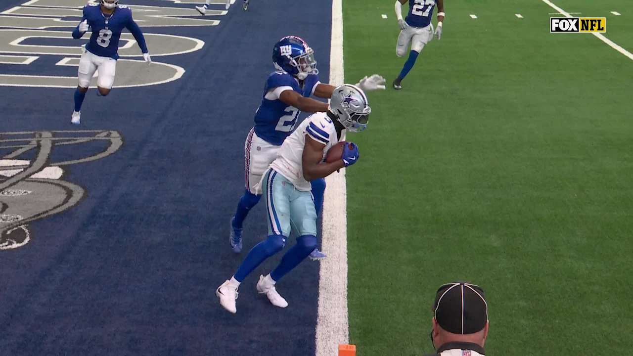 Dallas Cowboys wide receiver George Pickens' first TD catch as a Cowboy gives Dallas the lead ...