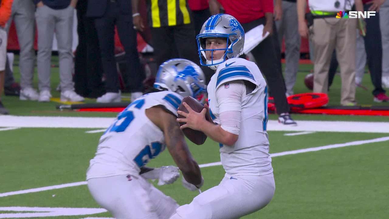 Detroit Lions quarterback Jared Goff's touchdown pass to Lions wide ...