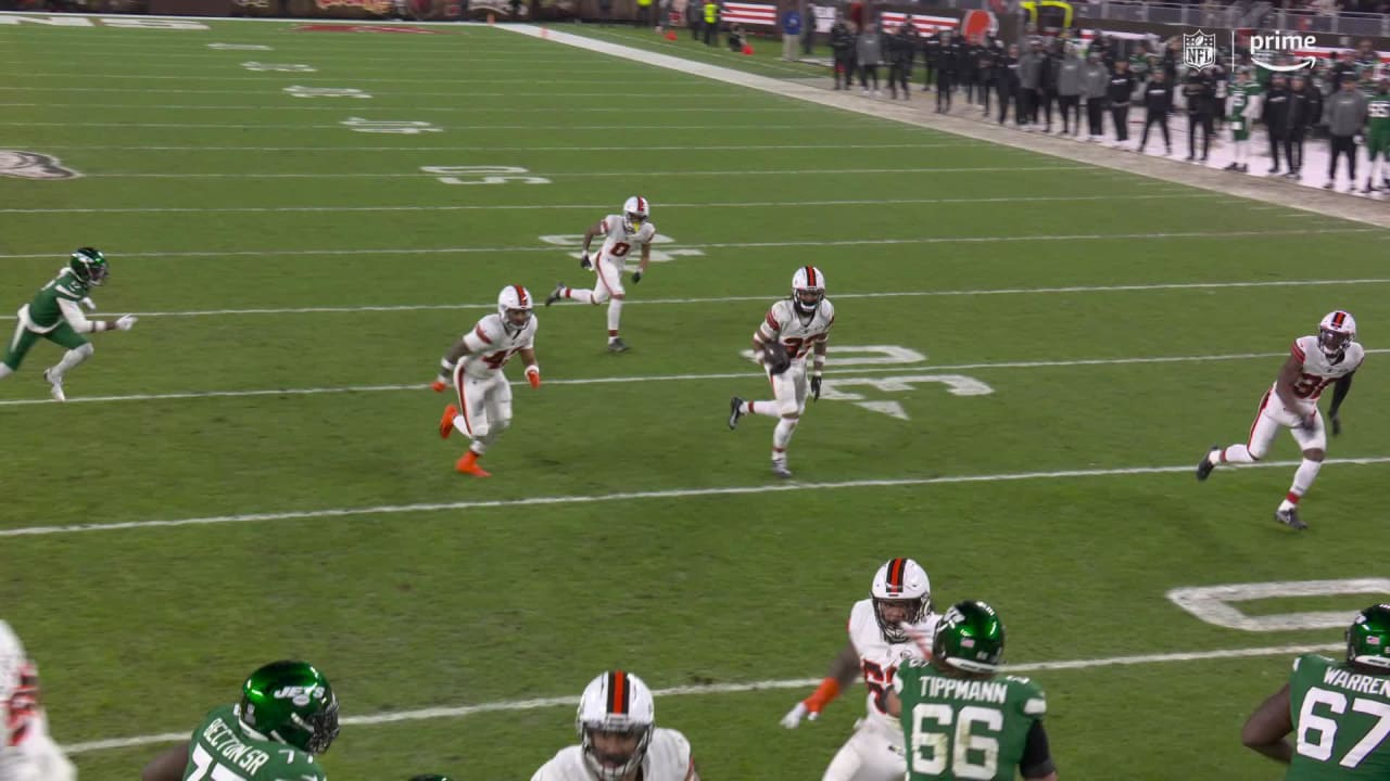 Can't-Miss Play: Pick-six touchdown! Cleveland Browns safety Ronnie ...