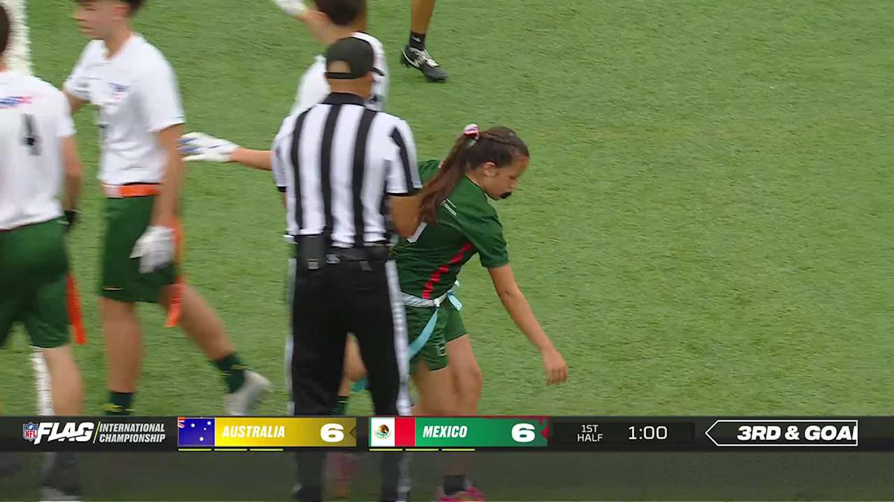 Team Australia safety Zavier Ngauamo flies across field for PBU on Team ...