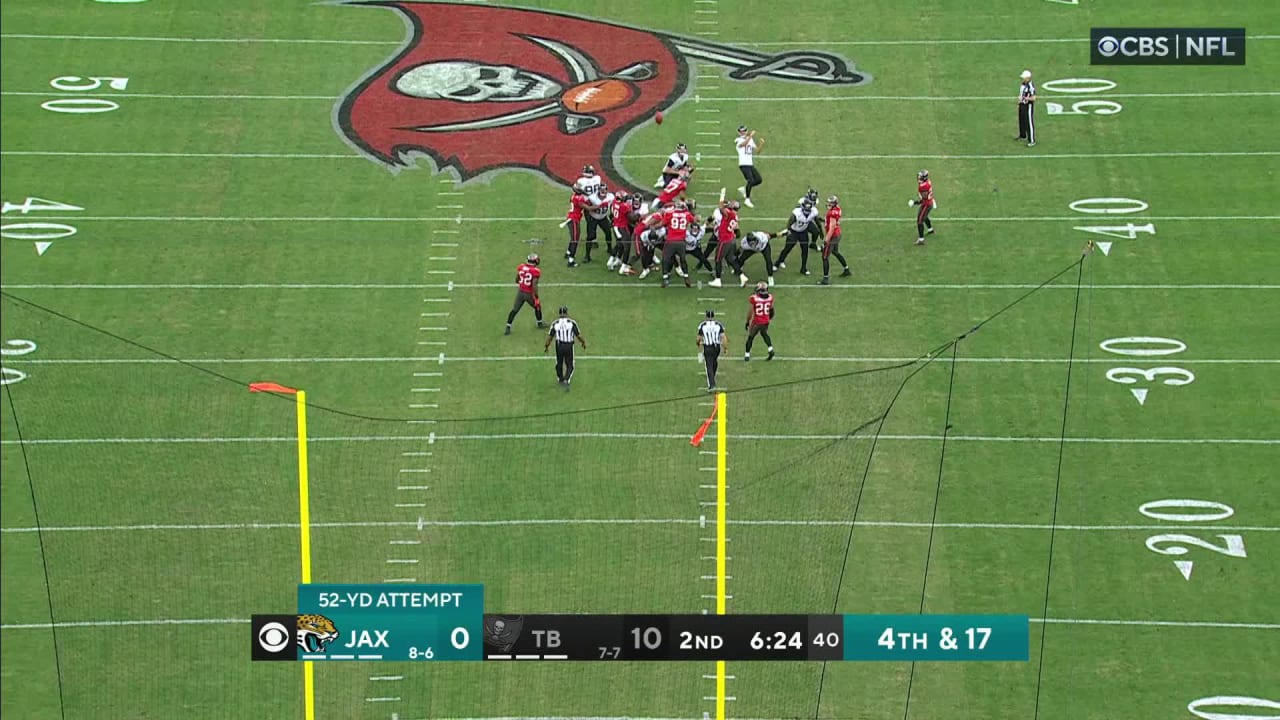 Jacksonville Jaguars kicker Brandon McManus misses 52-yard field goal ...
