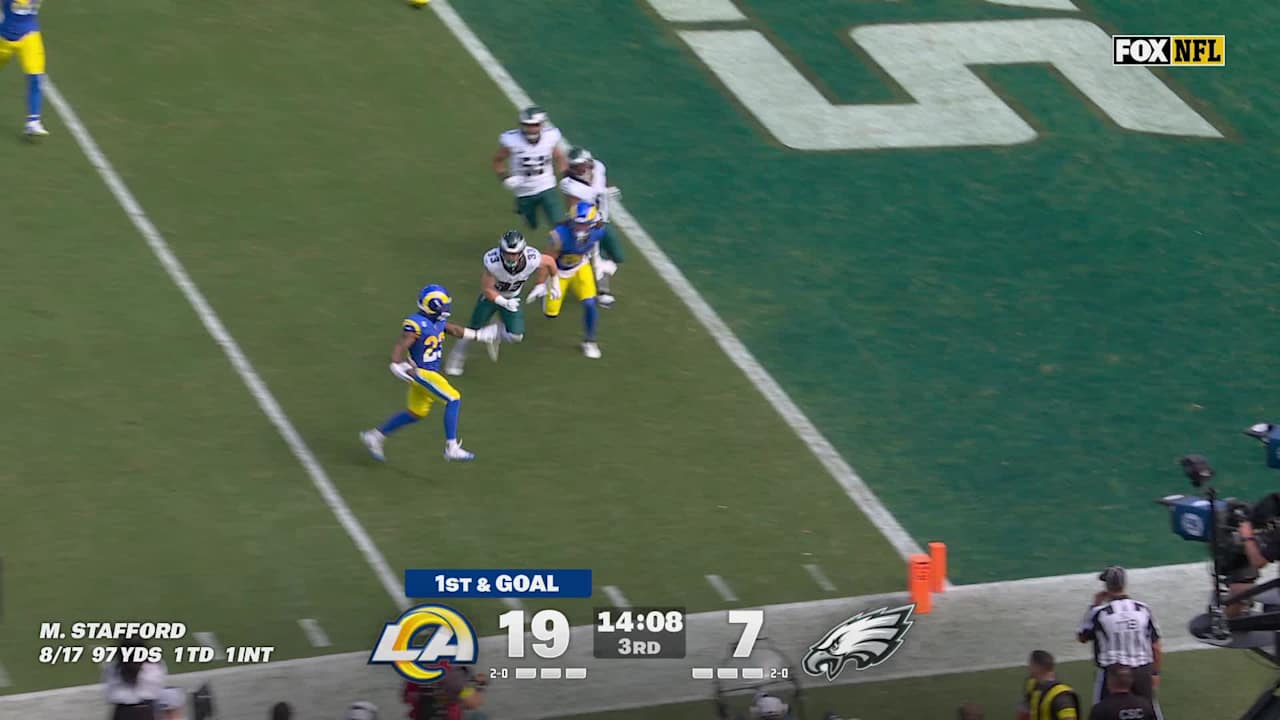 Los Angeles Rams running back Kyren Williams' high-stepping touchdown ...