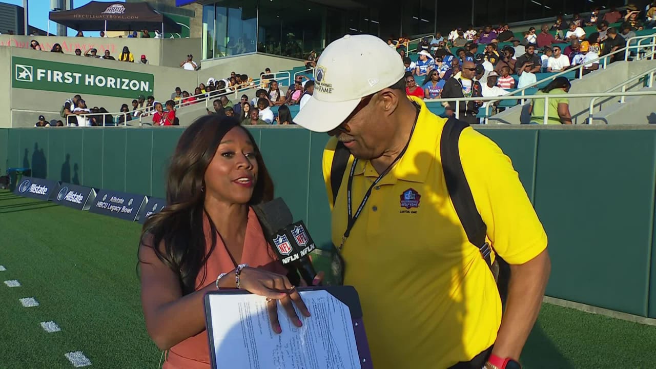 Hall of Fame linebacker Robert Brazile shares a message with HBCU prospects
