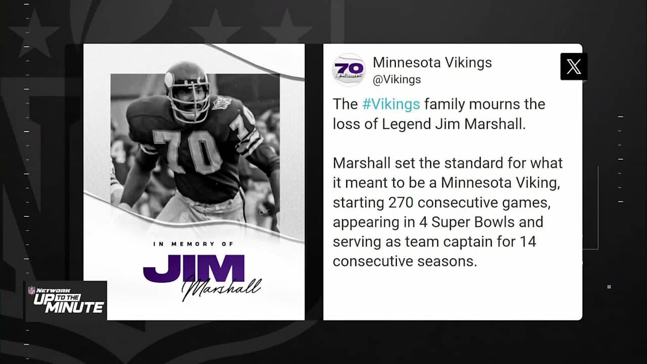 Minnesota Vikings legend defensive end Jim Marshall passes away at 87 ...