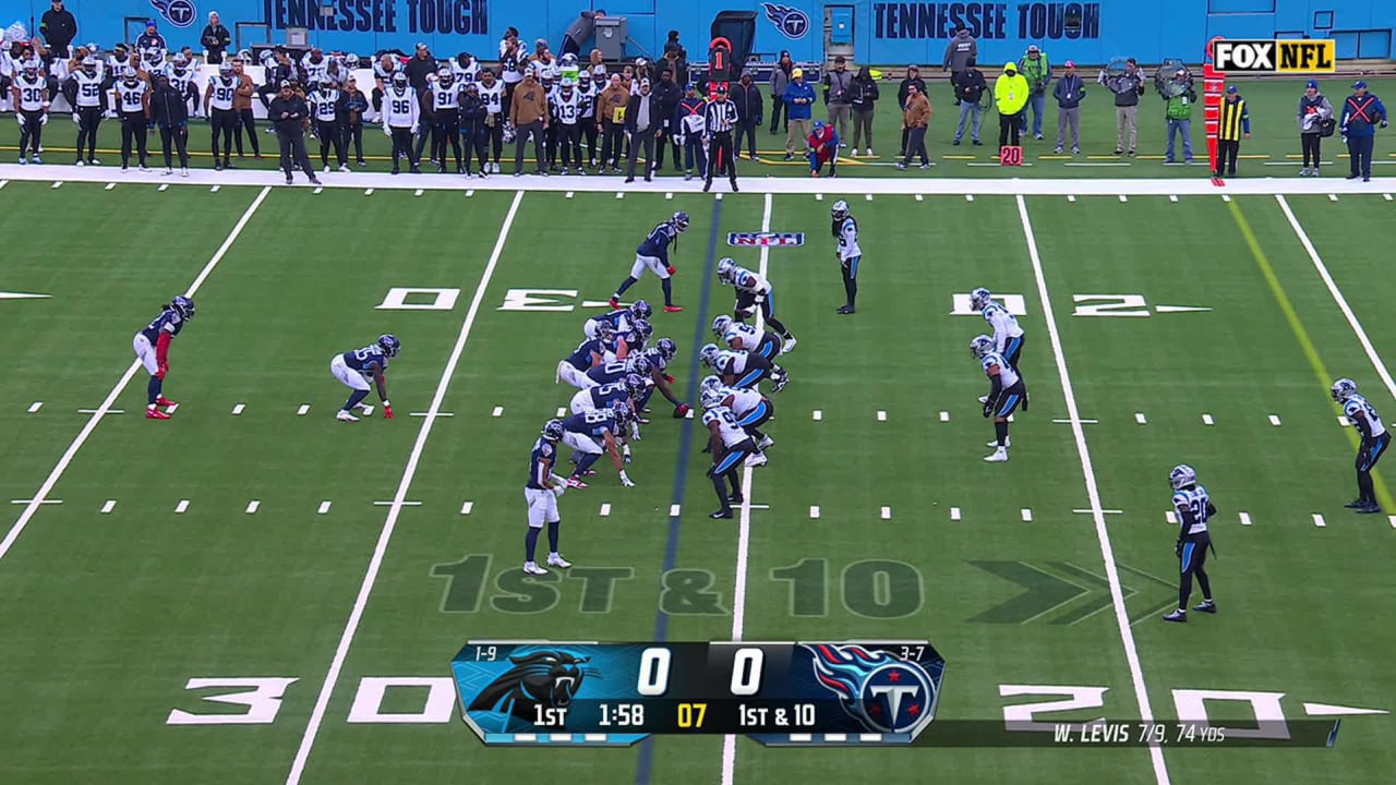 Tennessee Titans quarterback Will Levis' loft to tight end Chigoziem ...