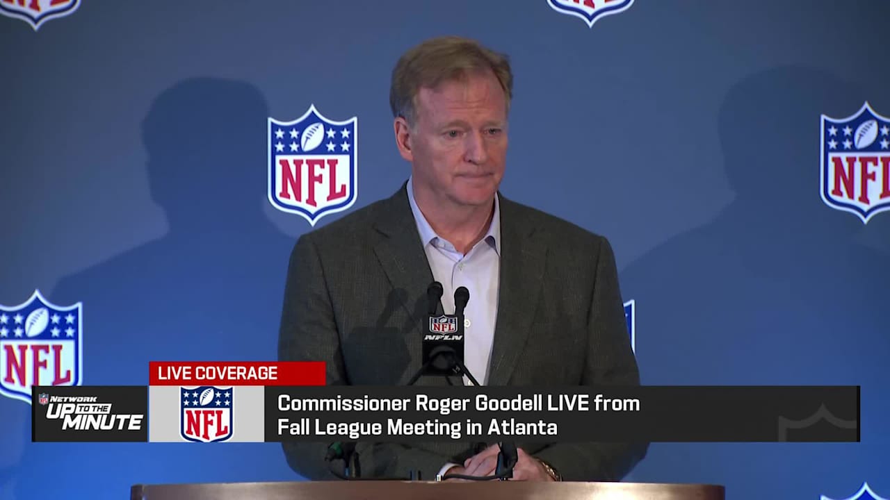 NFL Commissioner Roger Goodell addresses media at 2024 Fall League ...