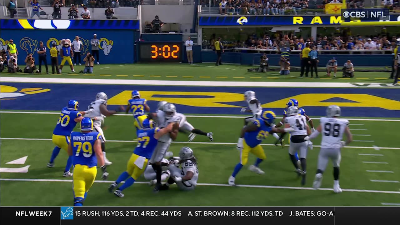 Los Angeles Rams running back Kyren Williams' 13-yard touchdown extends ...