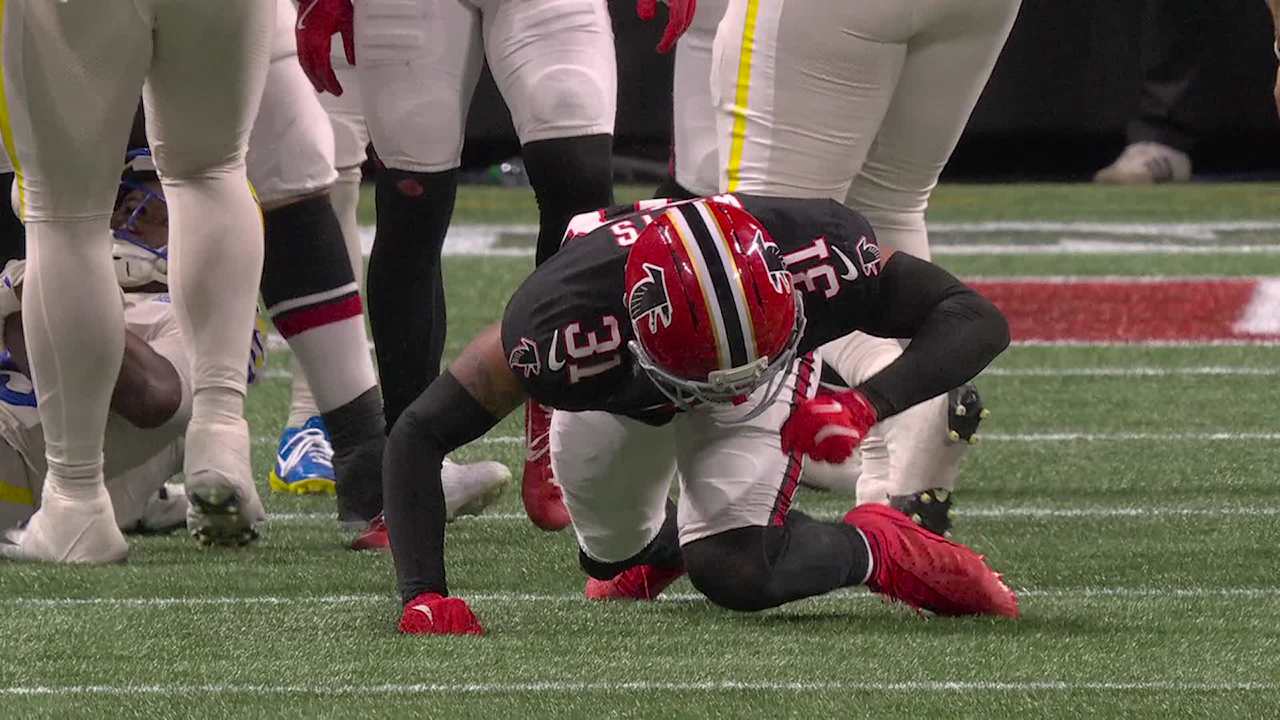 Atlanta Falcons safety Xavier Watts' hit-stick tackle ends Los Angeles ...