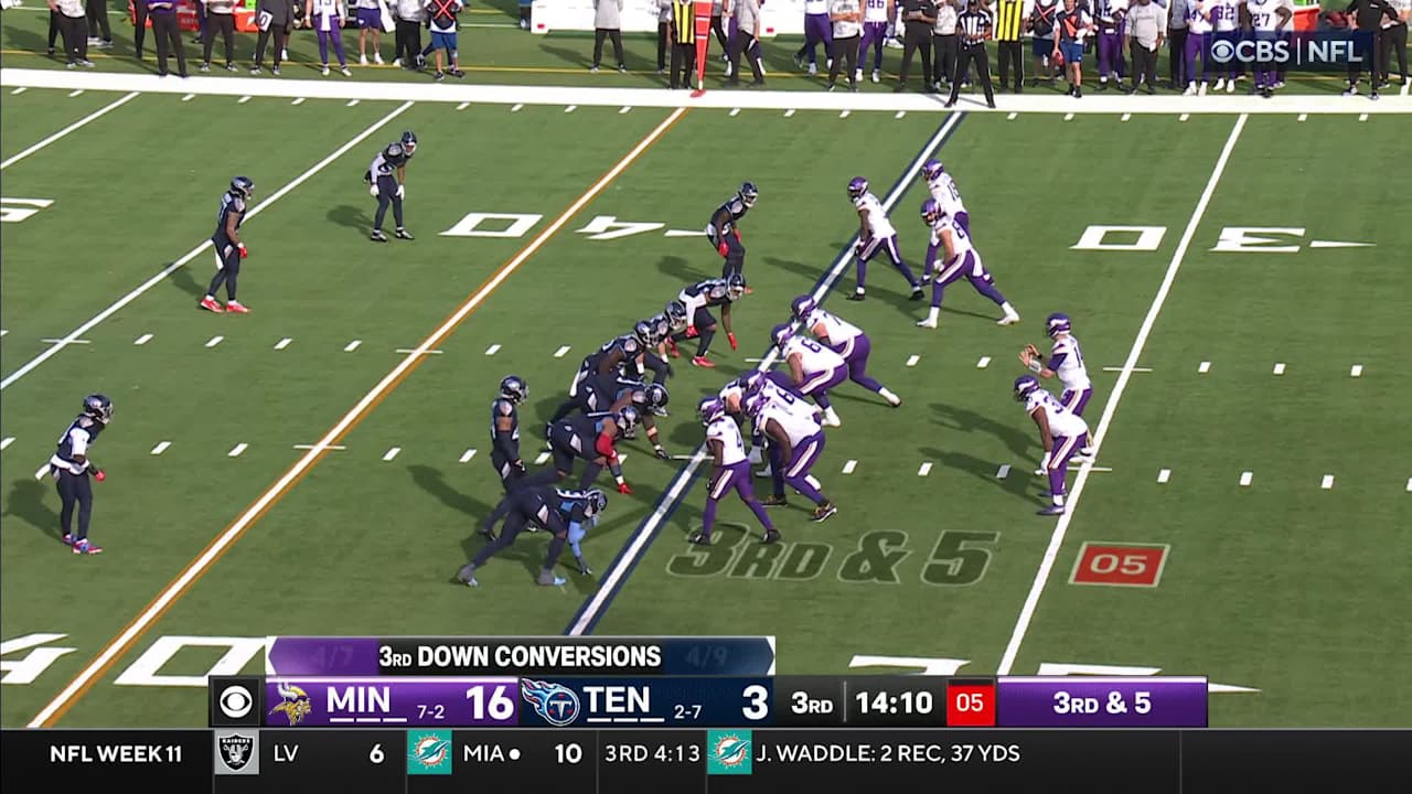 Tennessee Titans' linebacker Kenneth Murray drops Minnesota Vikings ...