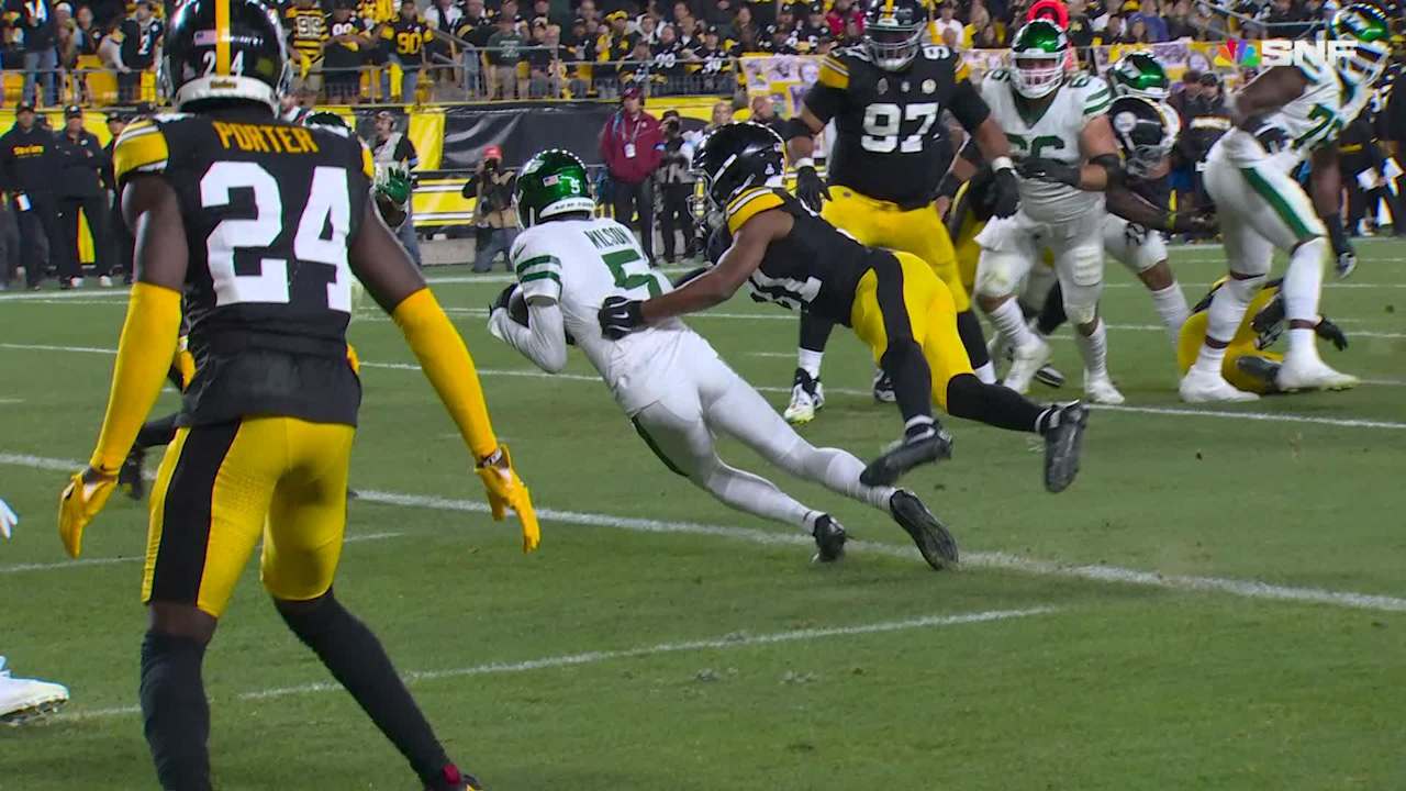 New York Jets quarterback Aaron Rodgers' two-point-conversion pass to ...