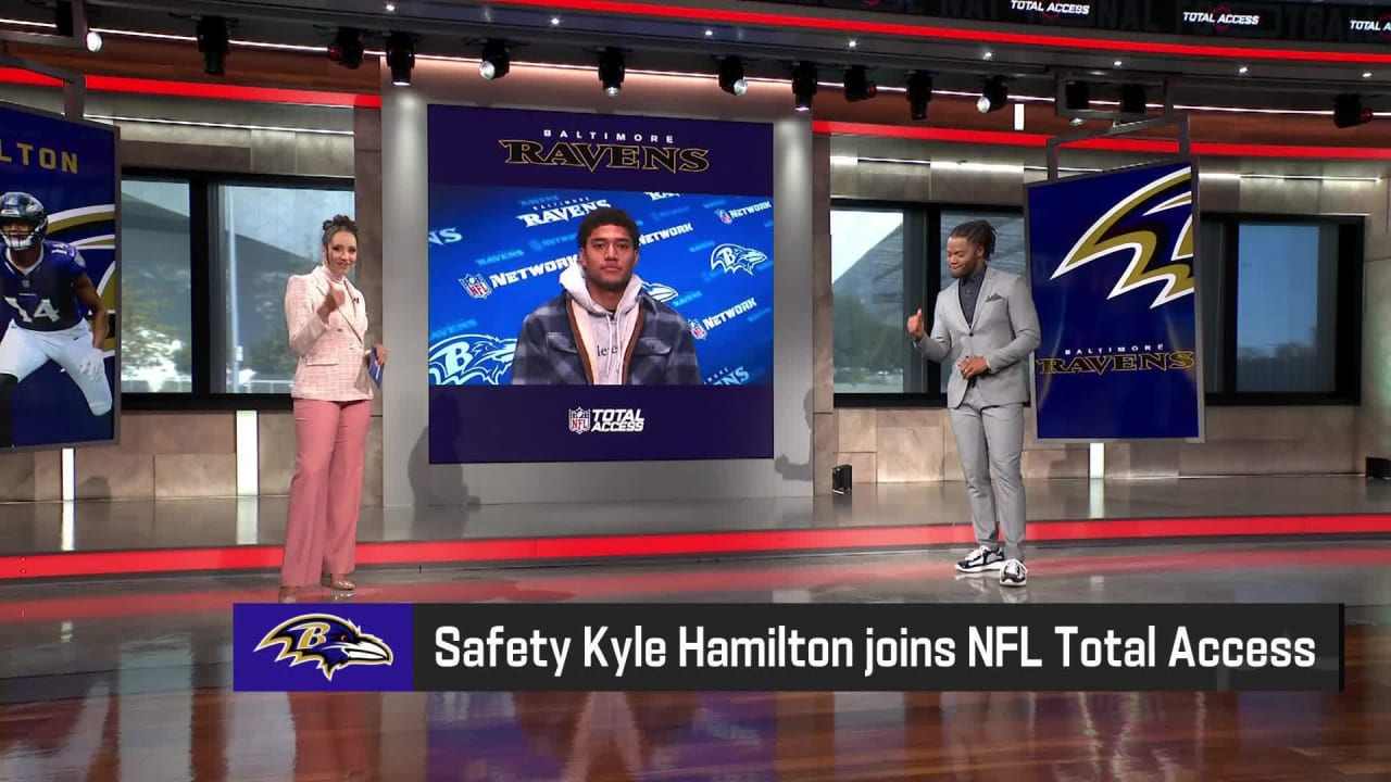 Baltimore Ravens safety Kyle Hamilton joins 'NFL Total Access' ahead of ...