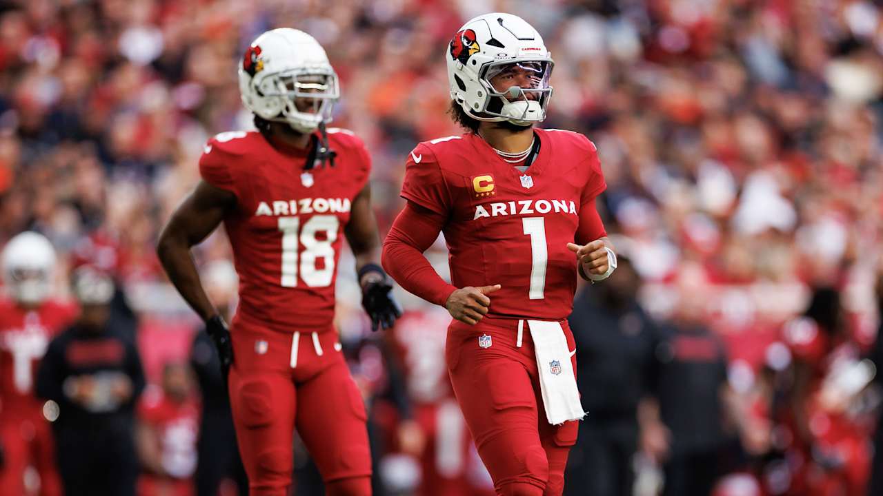 Cardinals QB Kyler Murray on connection with rookie Marvin Harrison Jr ...