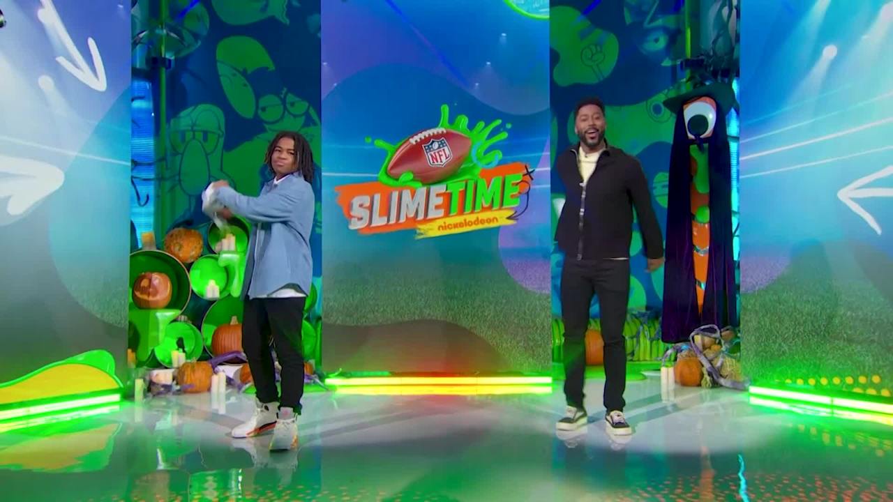 Celebrity Pick Party: Nickelodeon Slimetime Team vs. Actor David Henry | 'NFL Slimetime'