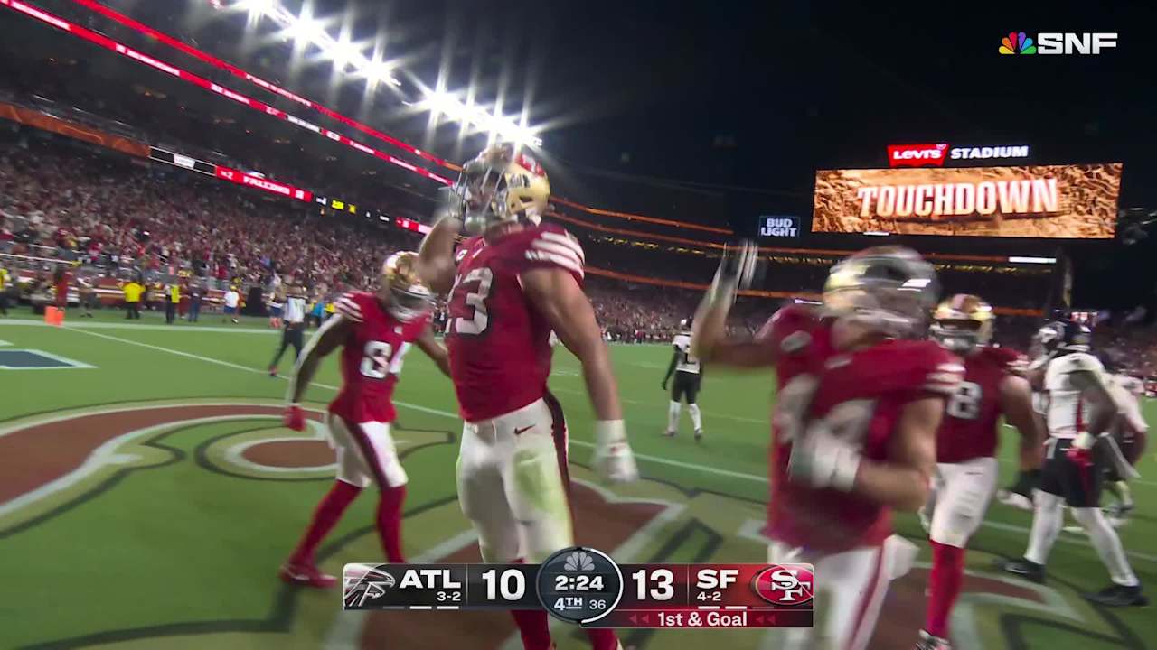 San Francisco 49ers running back Christian McCaffrey's 2nd touchdown ...