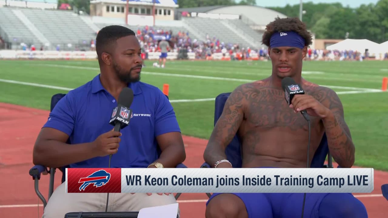Buffalo Bills wide receiver Keon Coleman talks to Wolfe about his new ...