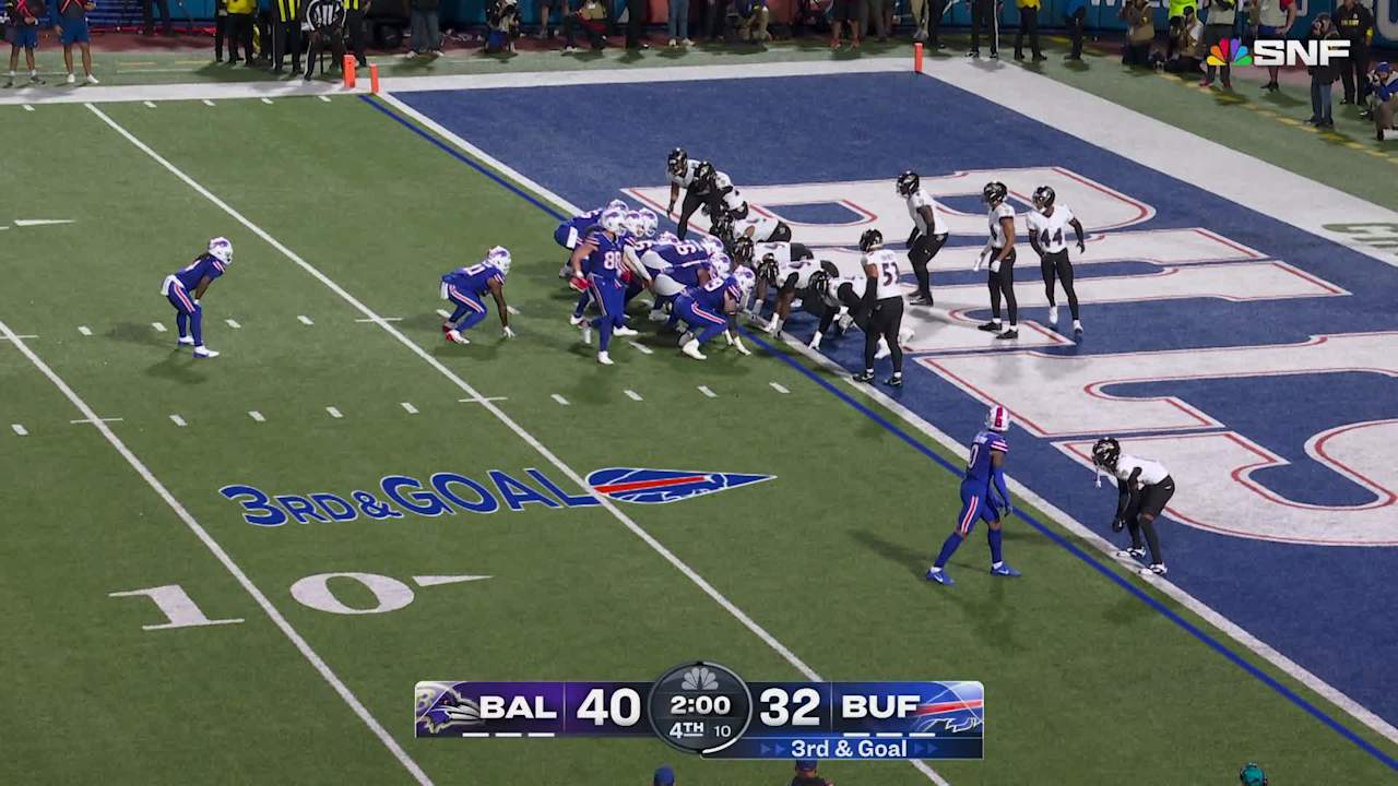 Buffalo Bills quarterback Josh Allen's second rushing TD of the night cuts the deficit to two