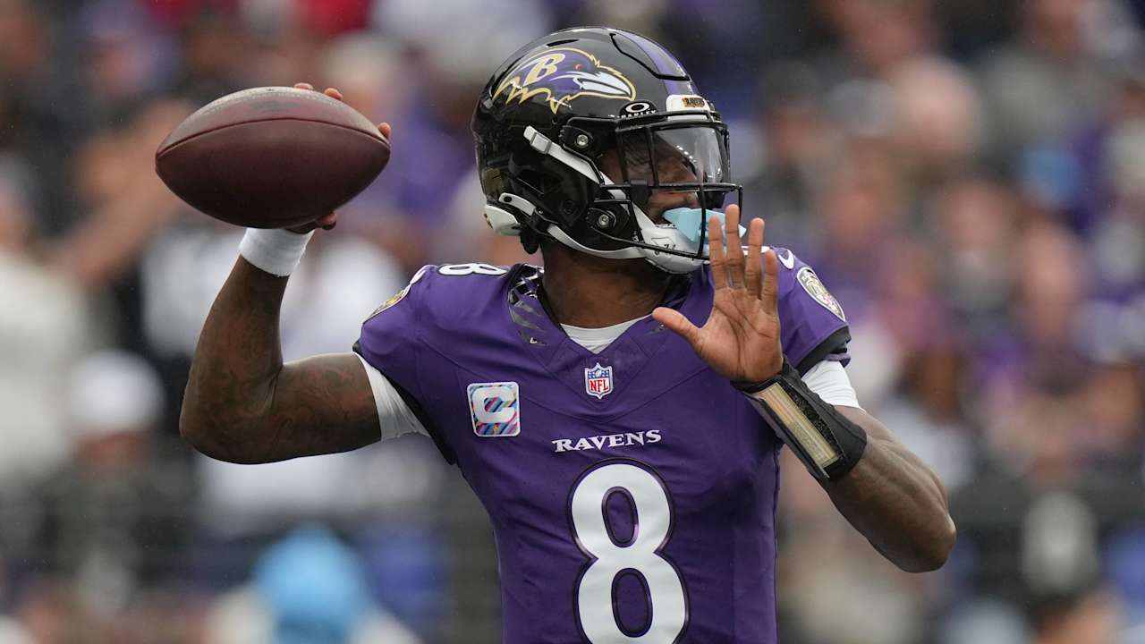 Baltimore Ravens quarterback Lamar Jackson's status in doubt for Week 5 ...