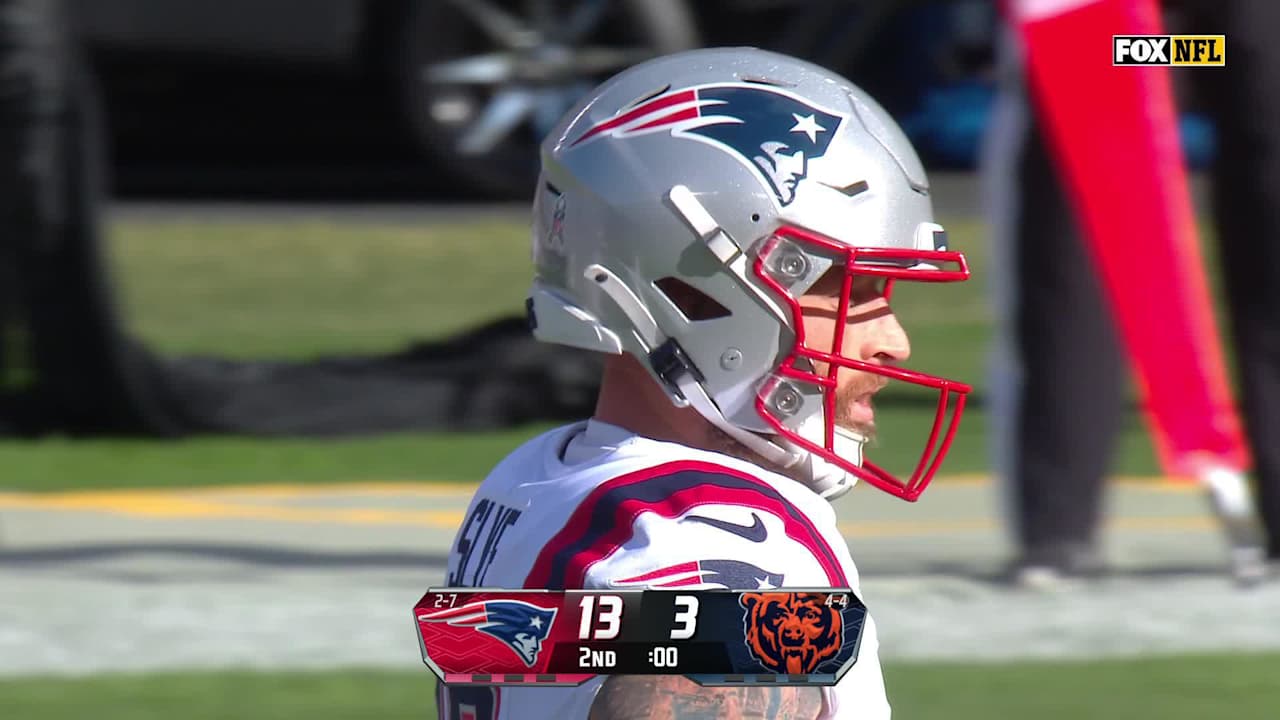 New England Patriots kicker Joey Slye ends first half with 37-yard FG ...