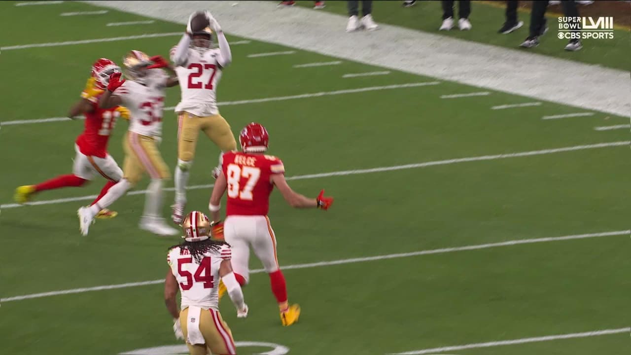 San Francisco 49ers cornerback Ji’Ayir Brown nabs INT on Kansas City ...