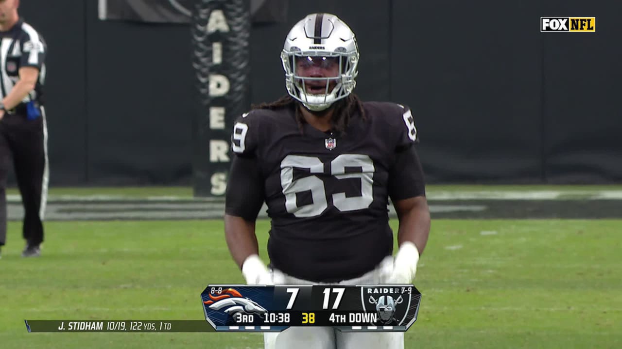 Las Vegas Raiders defensive tackle Adam Butler shows off his dance ...