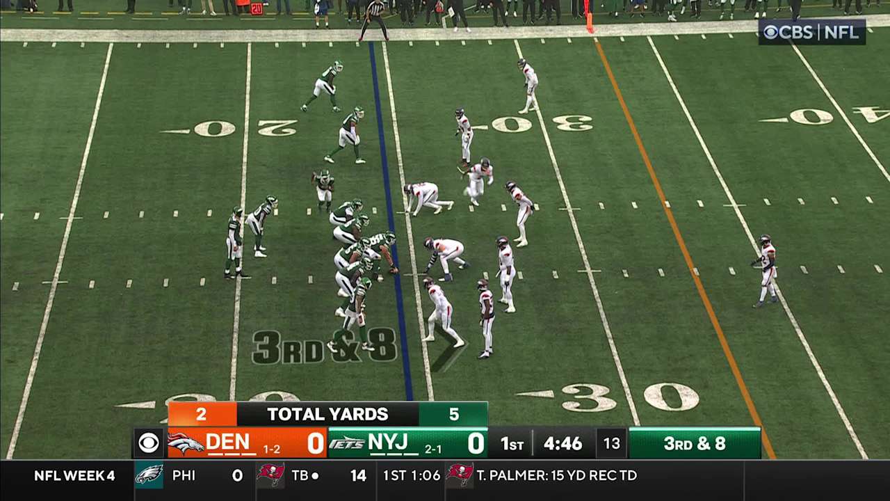 Denver Broncos defensive end Zach Allen chases Rodgers down for ankle ...