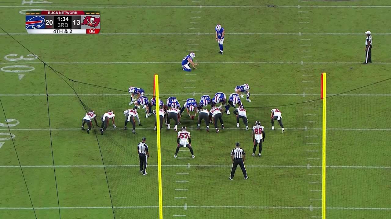 Buffalo Bills kicker Tyler Bass's 30-yard FG extends Bills' lead over Bucs