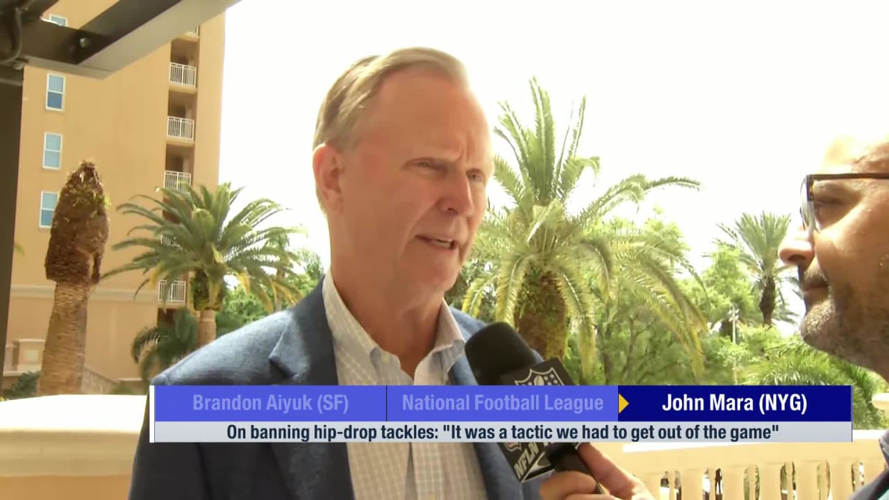 New York Giants president John Mara on banning hip-drop tackles: 'It ...