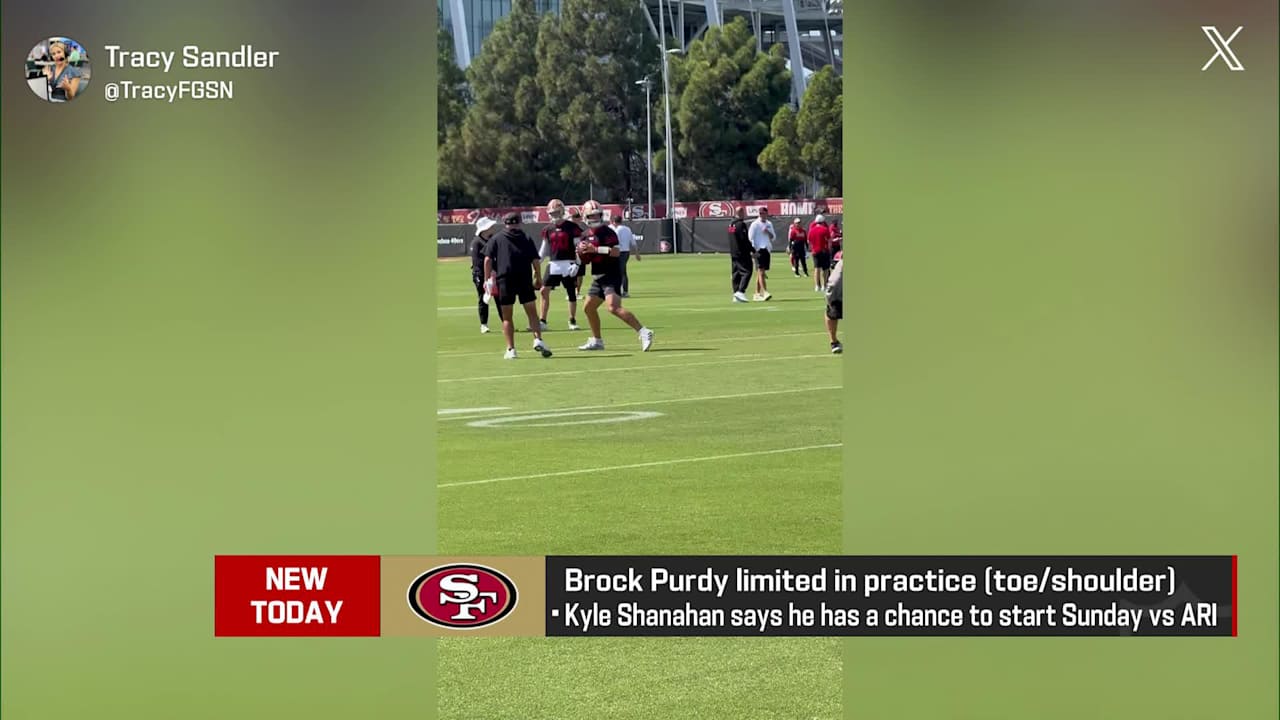 NFL media insider Mike Garafolo: Brock Purdy (toe/shoulder) 'moved well ...