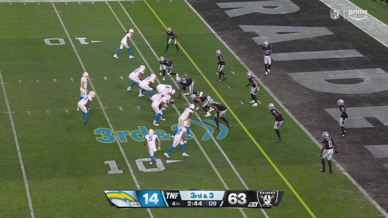 Los Angeles Chargers rookie wide receiver Quentin Johnson finds space ...