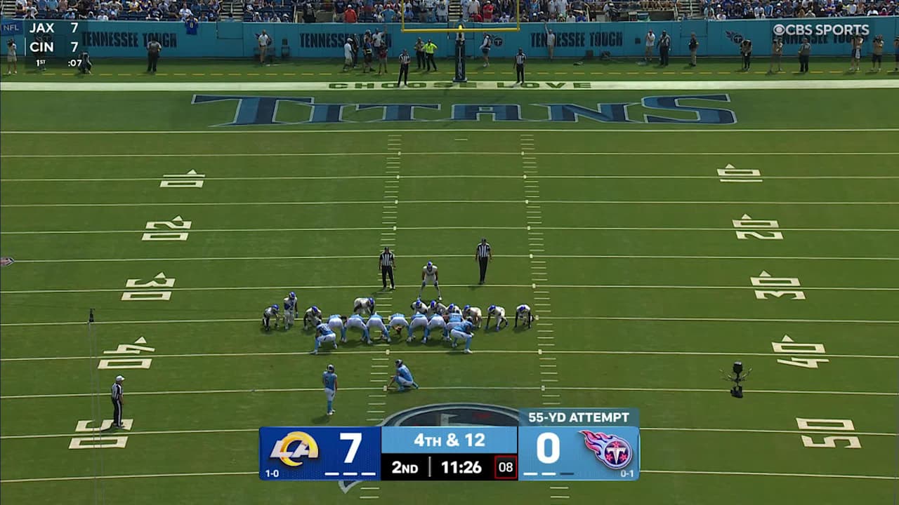 Tennessee Titans kicker Joey Slye's 55-yard field goals gets Titans on ...