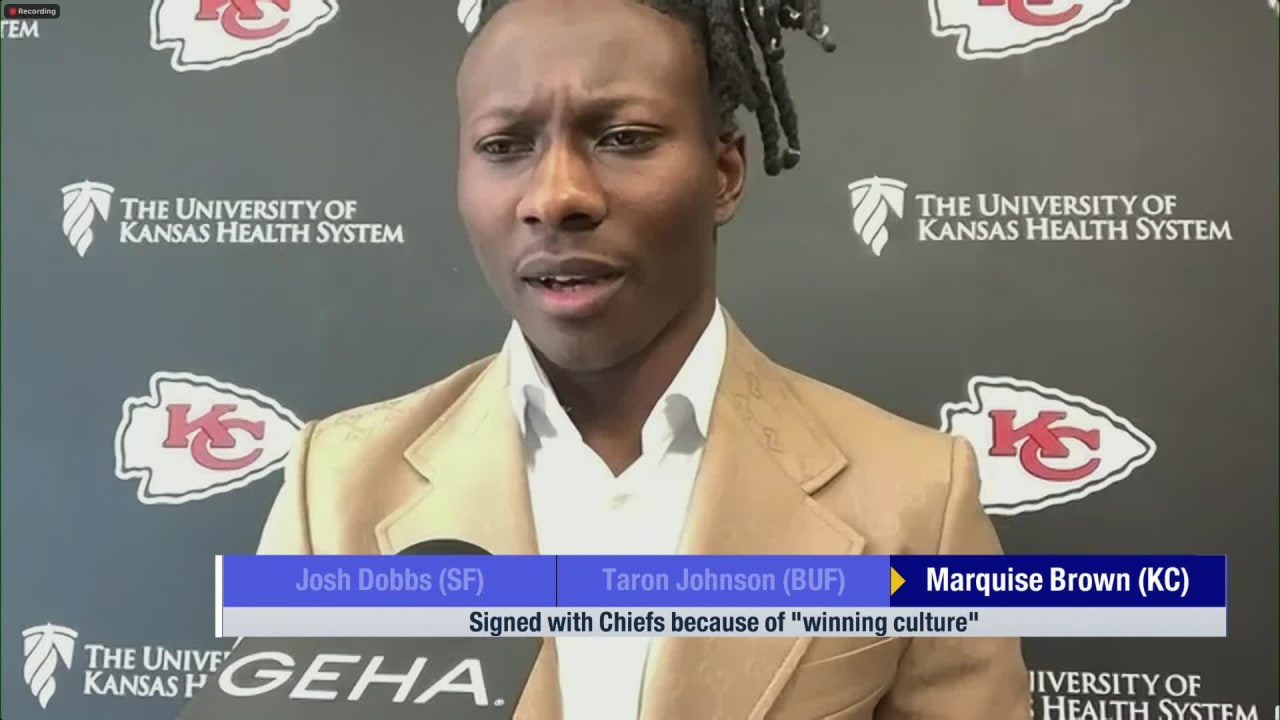 Wide receiver Marquise Brown on signing with Kansas City Chiefs ...