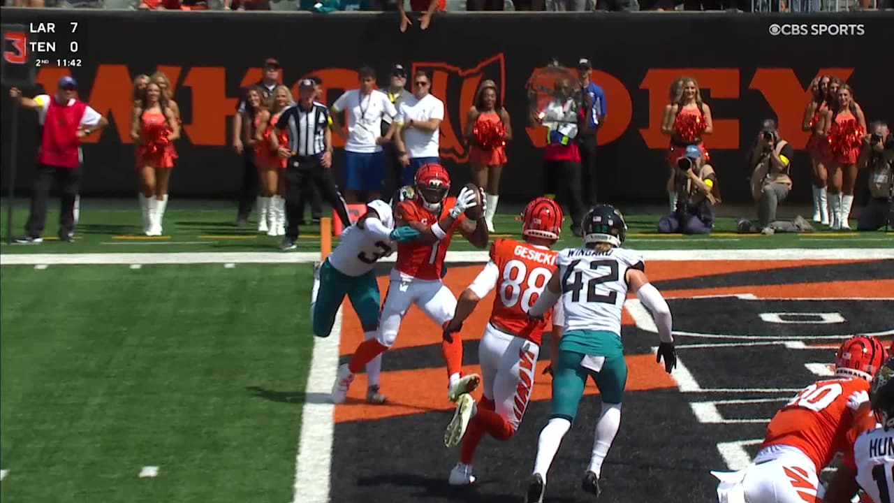 Cincinnati Bengals quarterback Joe Burrow's 4-yard sling touchdown ...