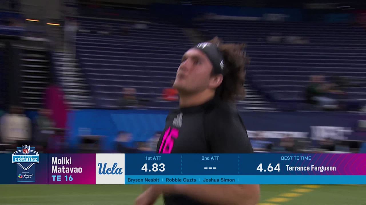 Tight End Bryson Nesbit runs official 4.88-second 40-yard dash at 2025 ...