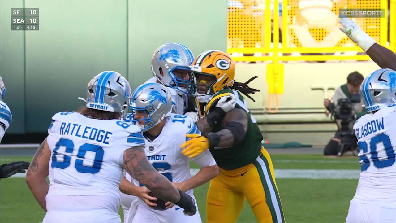 Green Bay Packers linebacker Rashan Gary's second sack of game nearly ...