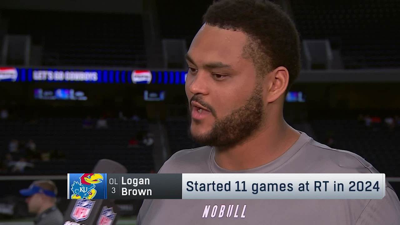 Offensive lineman Logan Brown talks to NFL Network's Bucky Brooks after ...