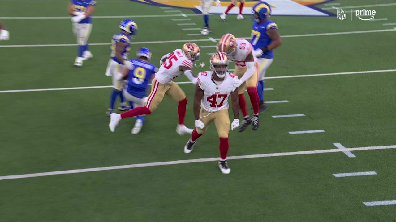 San Francisco 49ers defensive end Bryce Huff's sneak-attack-sack sends ...