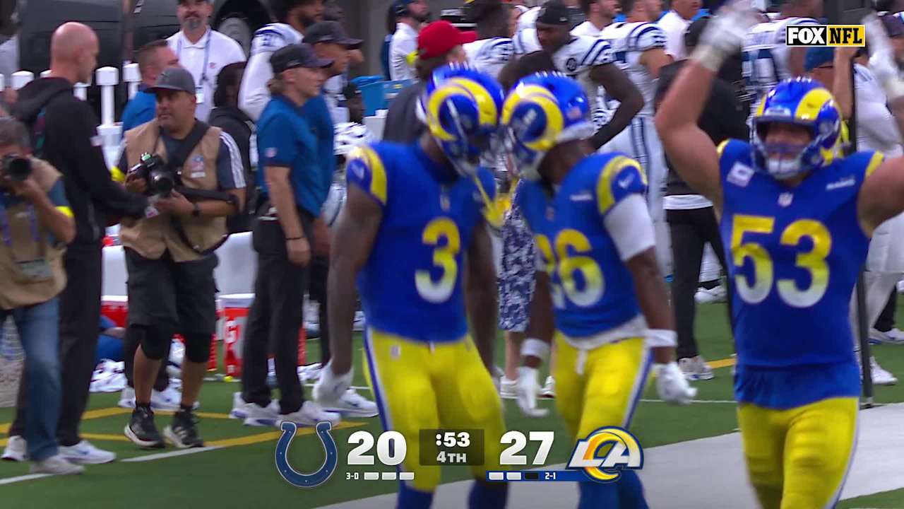 Los Angeles Rams safety Kam Curl solidifies Rams' win vs. Indianapolis ...