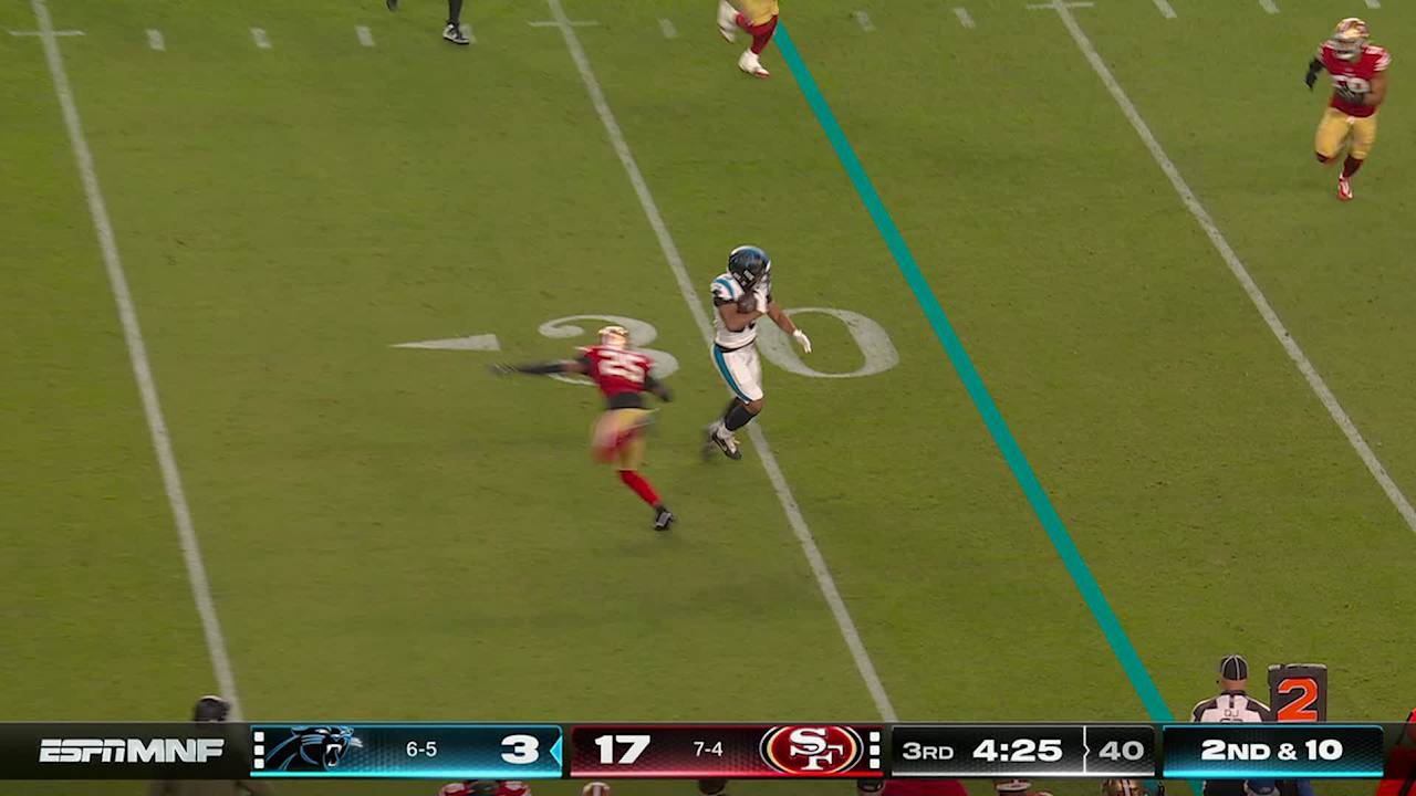 Carolina Panthers running back Chuba Hubbard shows off nifty juke moves ...