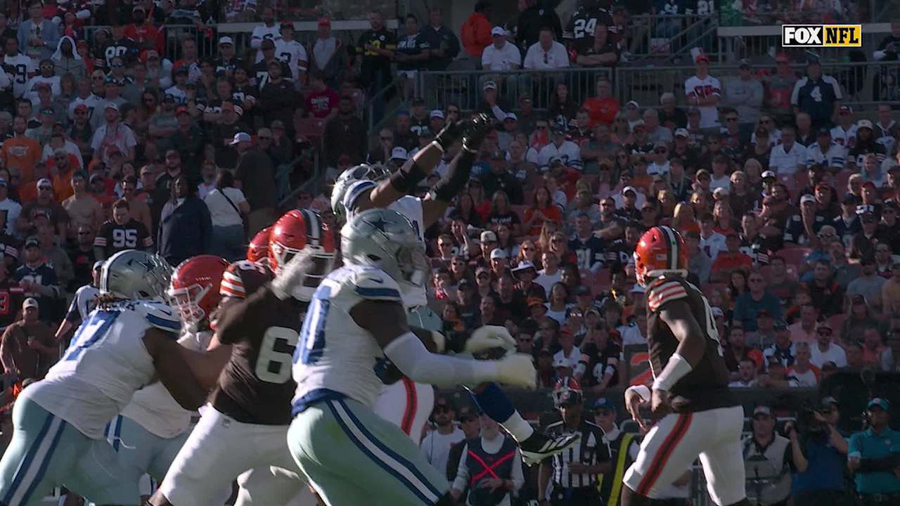 Dallas Cowboys linebacker Micah Parsons' deflection of Cleveland Browns ...