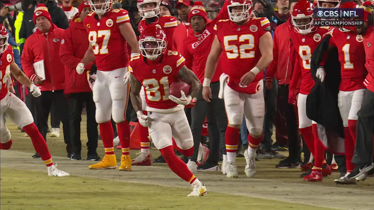 Kansas City Chiefs wide receiver Nikko Remigio's 44-yard punt return ...