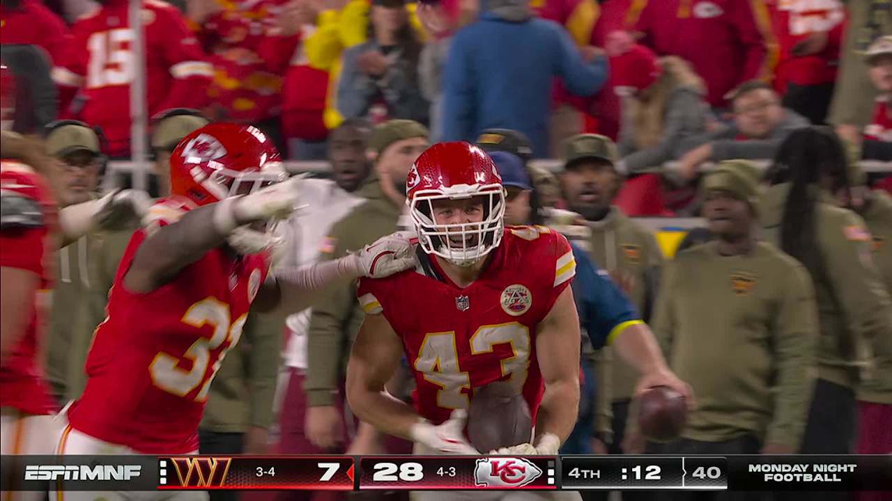 Kansas City Chiefs linebacker Jack Cochrane's first career interception ...