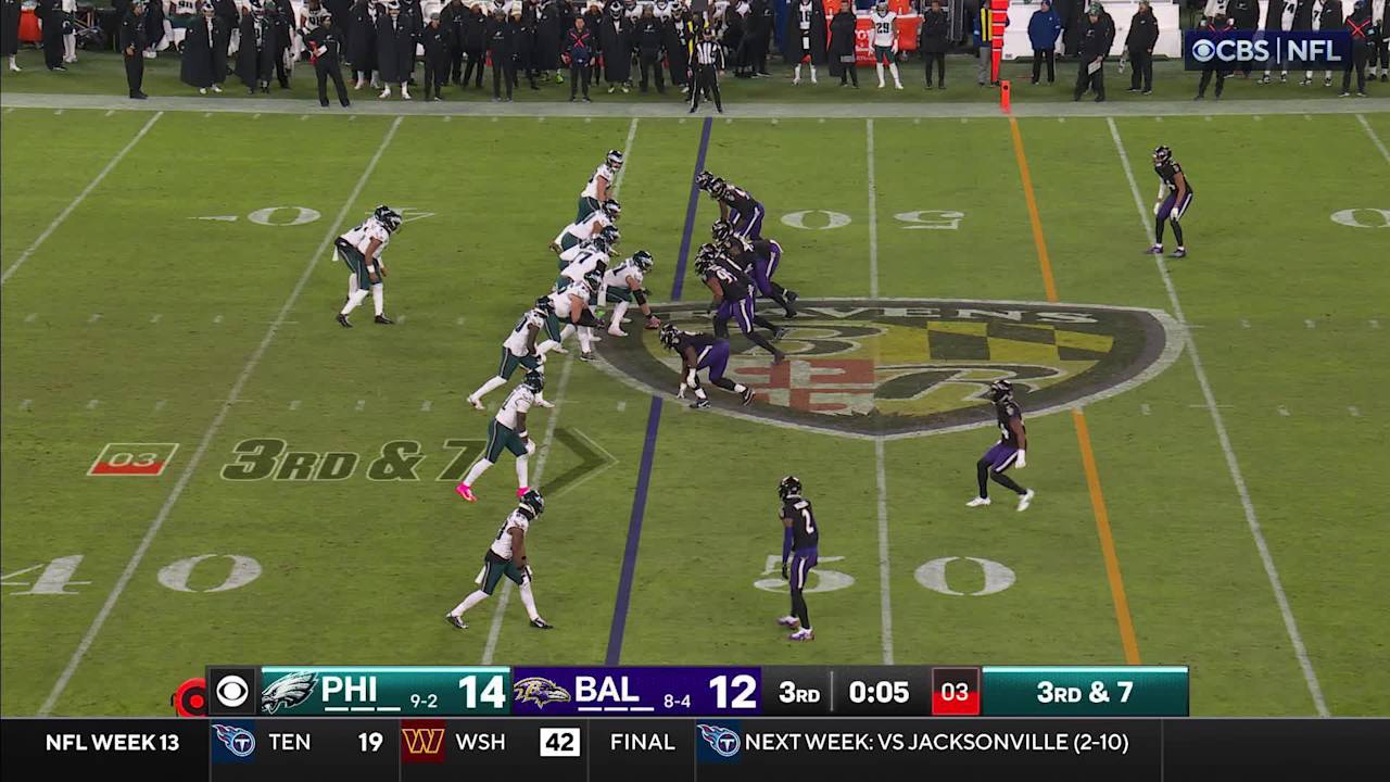 Baltimore Ravens' defensive back Brandon Stephens' third-down pass ...