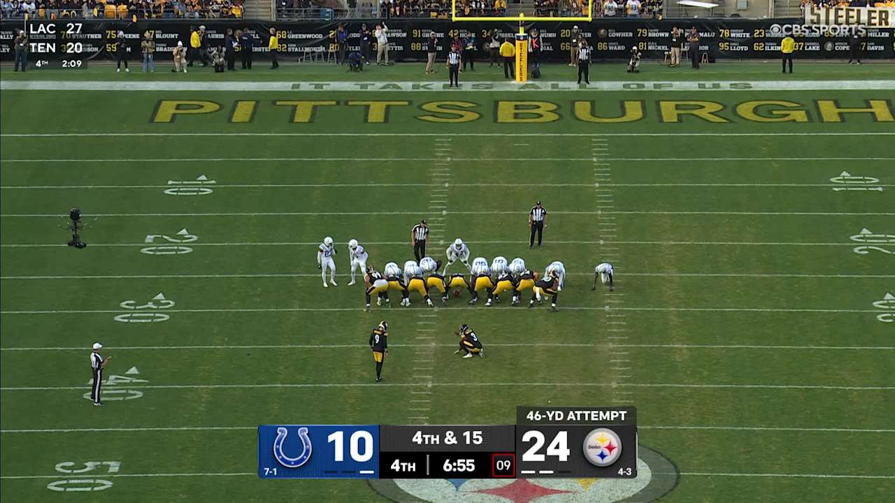 Pittsburgh Steelers kicker Chris Boswell's 46-yard field goal puts ...