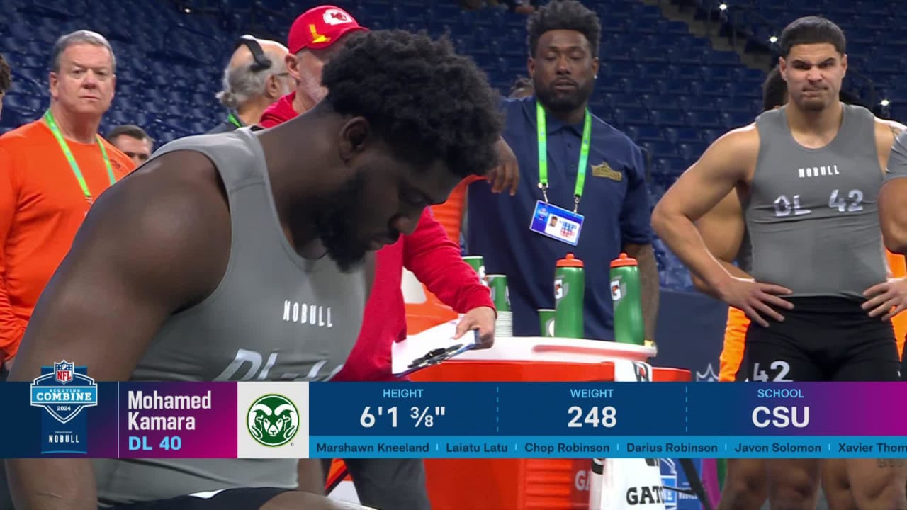 EDGE rusher Mohamed Kamara's 2024 NFL Scouting Combine workout